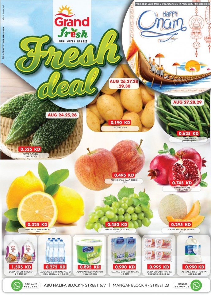 Grand Fresh Mini Supermarket Onam Offers | Kuwait Offers